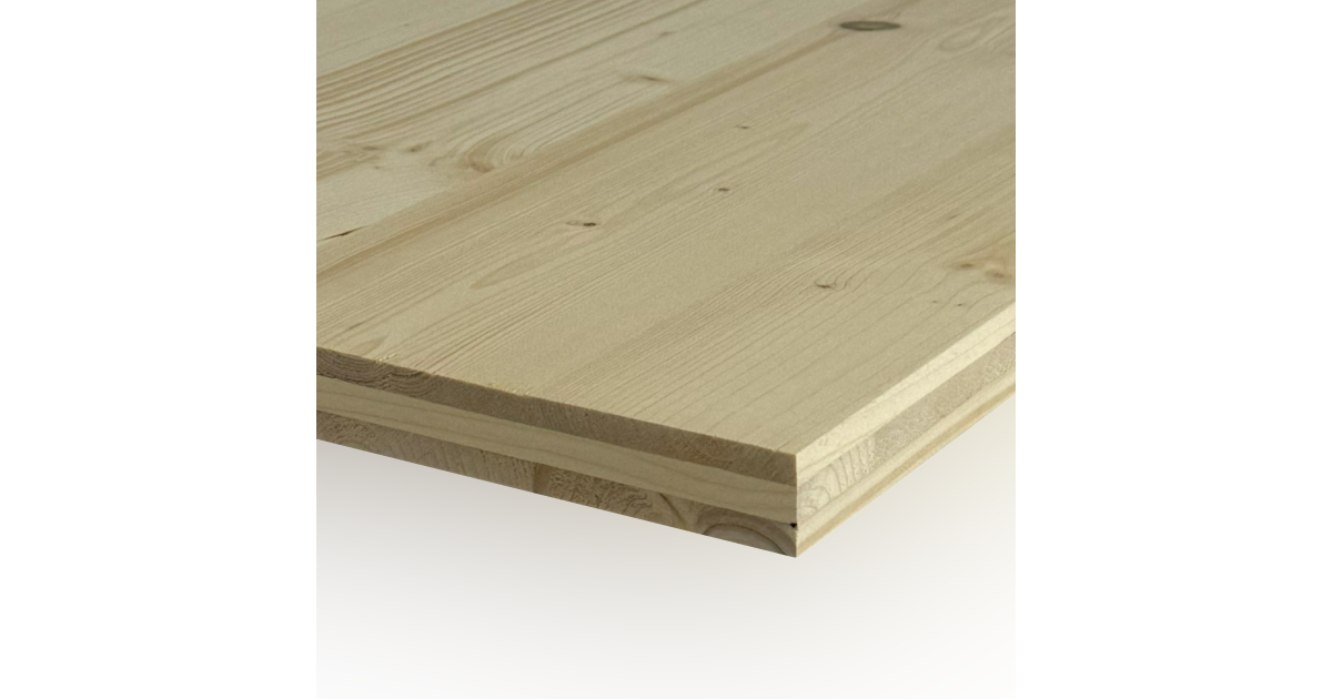 Panneau 3 Plis Épicéa Massif – Bois Stable et Léger sur Mesure | Clicbois